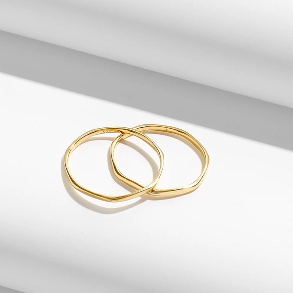 Madewell | Jewelry | Madewell 4 K Gold Delicate Collection Demi Fine Skinny Ring Set | Poshmark